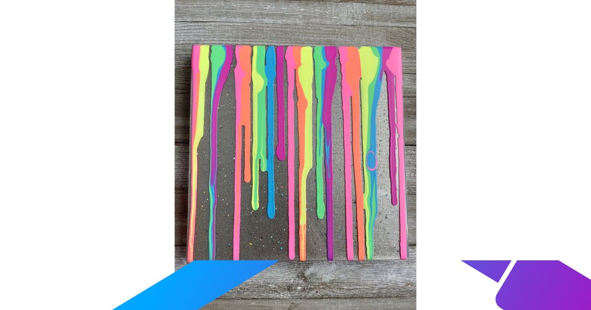 drip art canvas | Rave Closets
